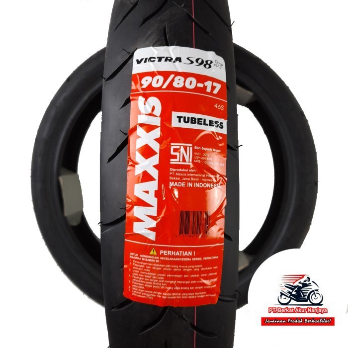 Jual Ban Maxxis Victra 90 80 17 Tubeless Gratis Pentil | Shopee Indonesia