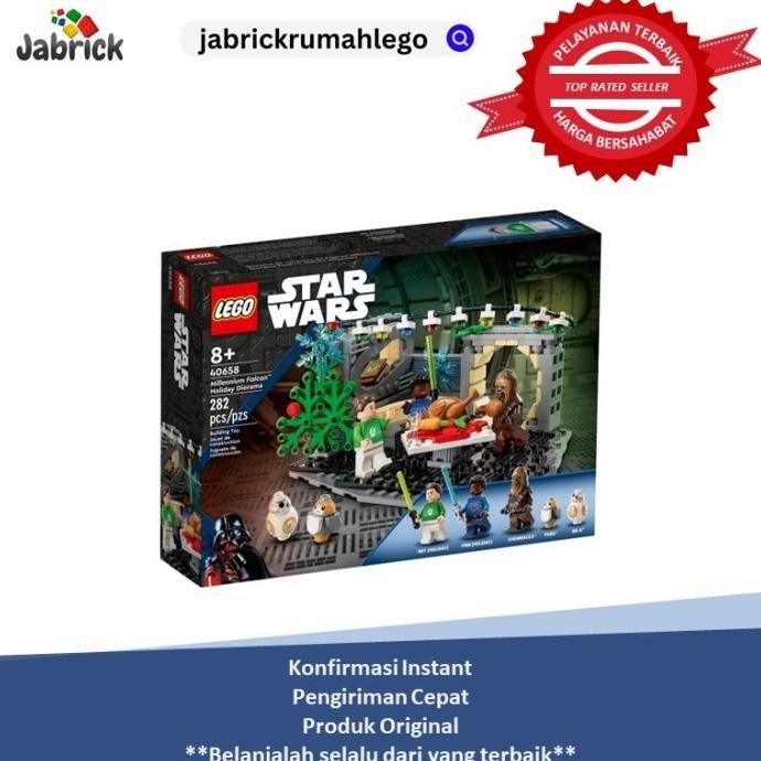 Jual LEGO 40658 Star Wars Millennium Falcon Holiday Diorama | Shopee ...
