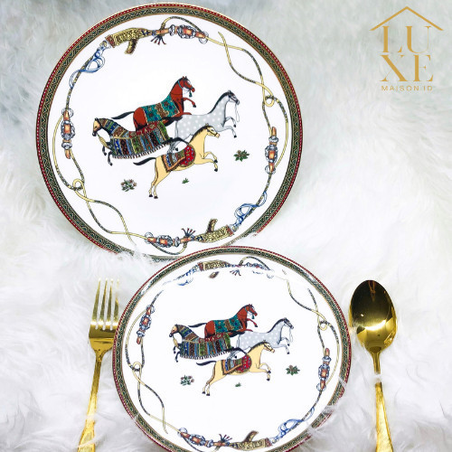 Jual Ede Piring Hermes Keramik Plates Porcelain Modern Dinner Plate ...