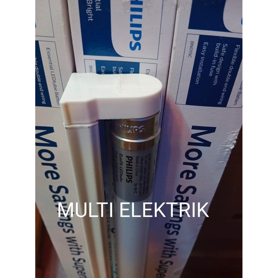 Jual lampu tl led 16w philips + set kap philips 120cm | Shopee Indonesia