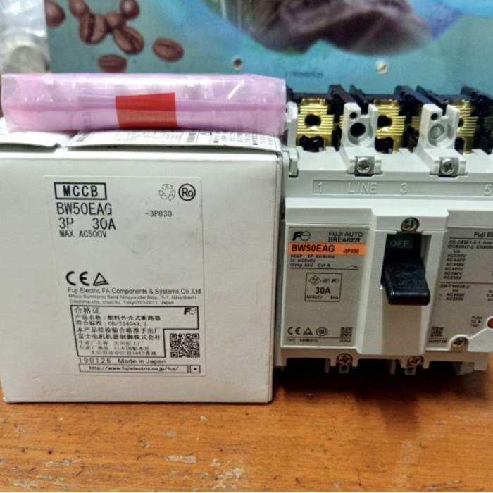 Jual Mccb Nfb Fuji Bw50Eag Bw 50 Eag 3Pole 5-50 Ampere Fuji Electric 2 ...