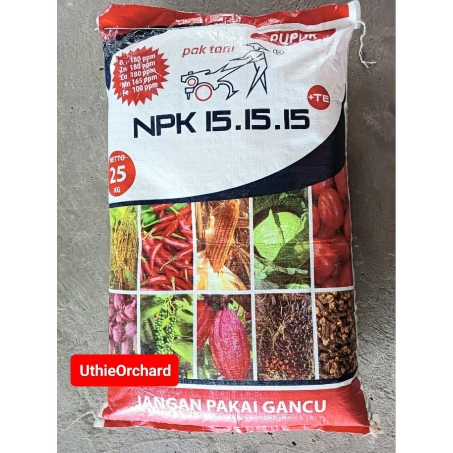 Jual Pak Tani Pupuk NPK 15-15-15 + TE Kemasan Pabrik 25 kg | Shopee ...