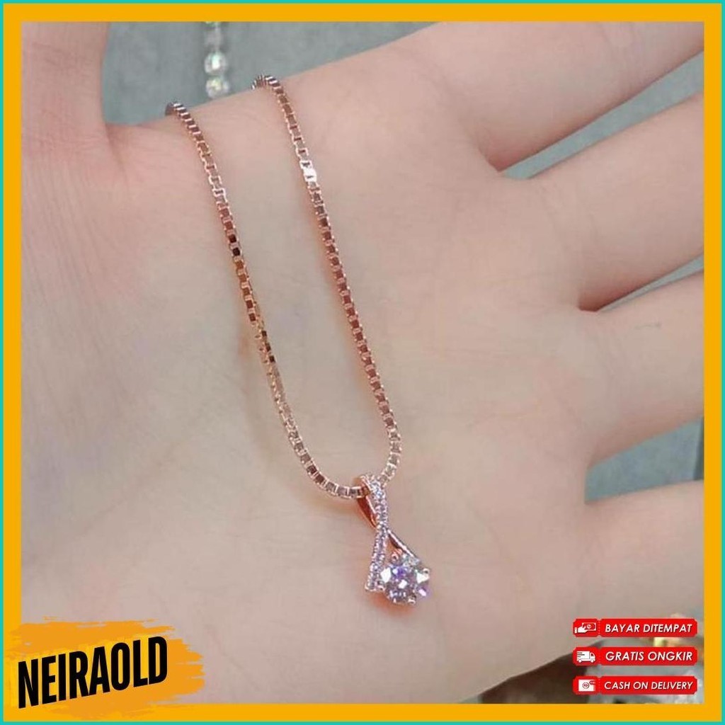 Jual La Vienne - Kalung Infinity Solitaire - Simple Mewah Elegan ...