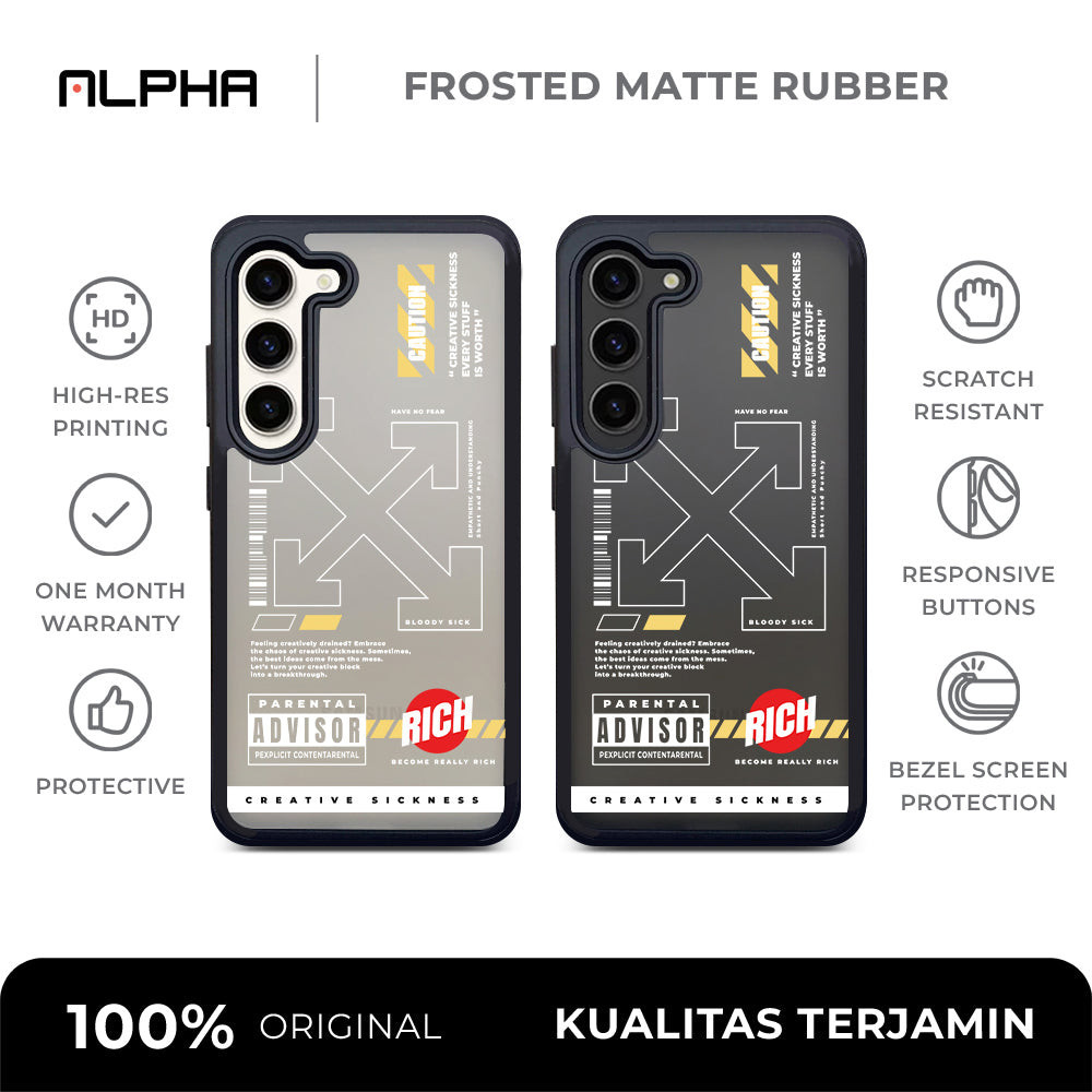Jual Hybrid Rubber Matte Case Samsung A56 A54 A55 A35 A36 S23 FE ...