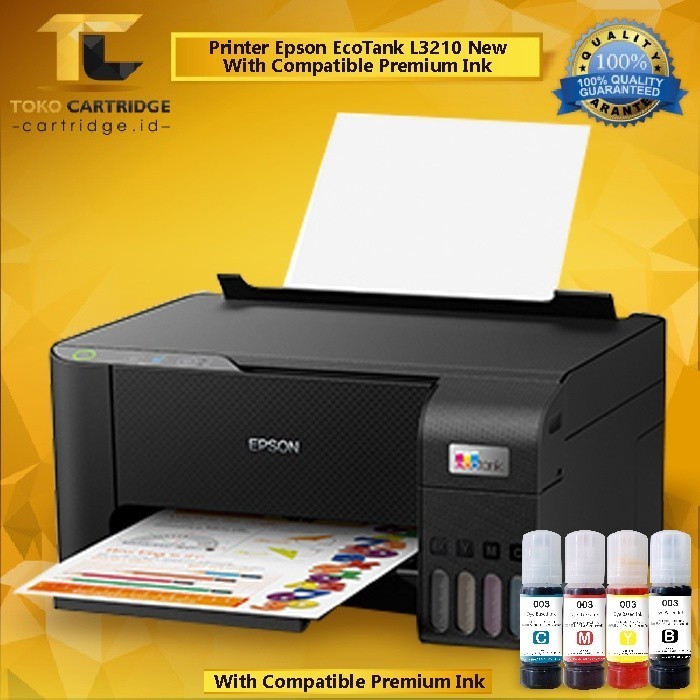 Jual Printer Epson EcoTank L3210 L3216 All-in-One (Print - Scan - Copy) New, Pengganti Epson ...