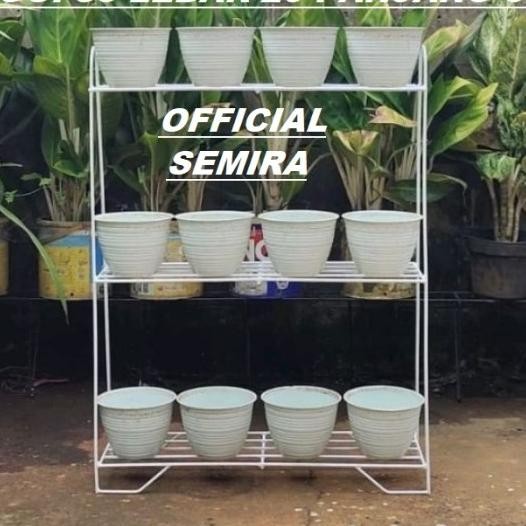 Jual Rak Besi Pot Bunga 3 Susun Tanaman Hias/Rak Sepatu Ern/Standing ...