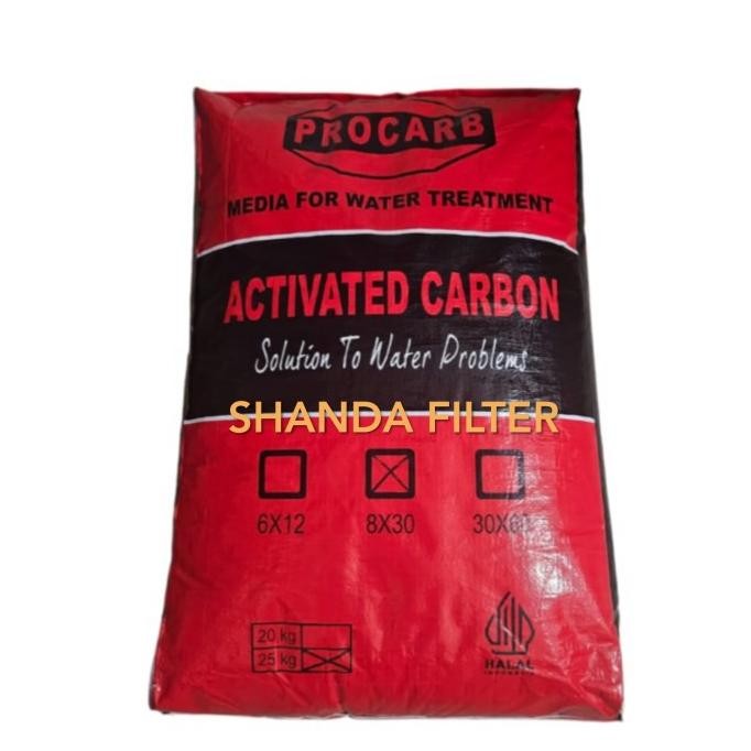 Jual Carbon Actived Filter Air / Karbon Aktif Procarb 8 X 30 (Isi 25 Kg ...