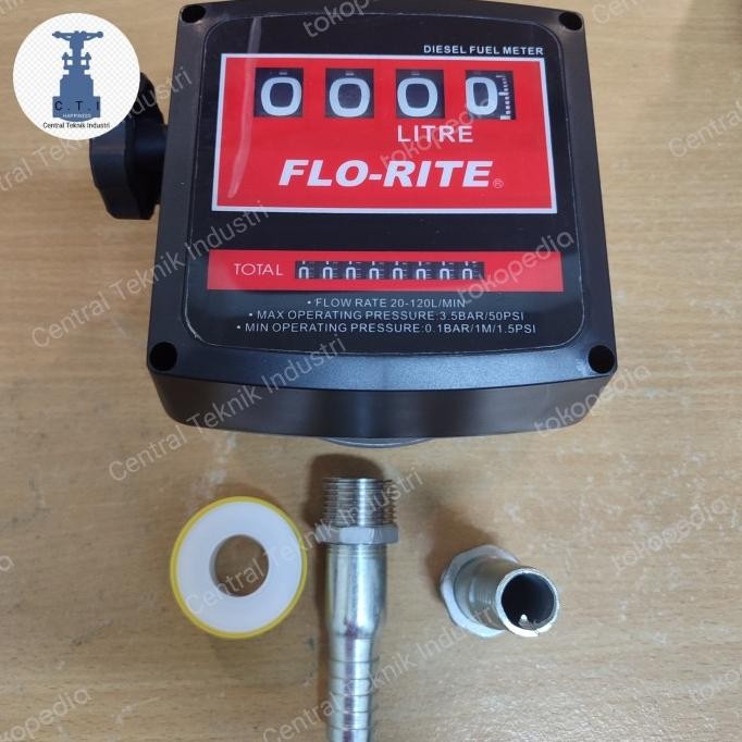 Jual Masih! Meteran Minyak / Solar / Oil 4Digit Flo Rite 3/4" Inch ...
