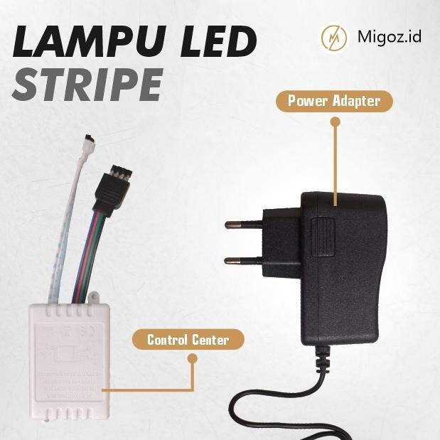 Jual Racun Shopee Lampu Led Strip Kamar 4 Meter Rgb Paket Adaptor ...