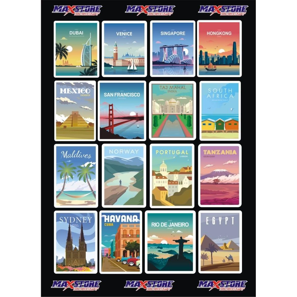 Jual Sticker Koper Rimowa Famous / Travel Sticker / Luggage Tag ...