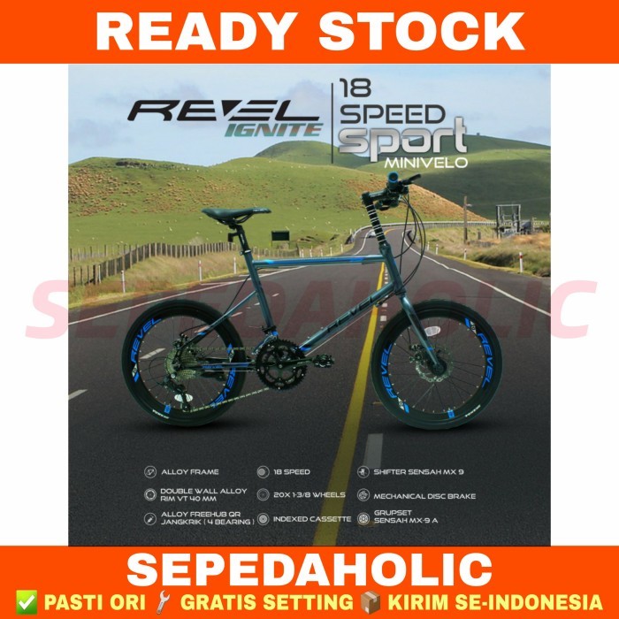 Jual Sepeda Mini Velo 20 Inch Minivelo Trex Revel Ignite 18 Speed Alloy ...