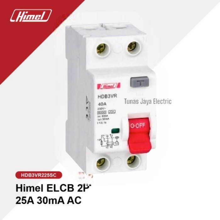 Jual Elcb/Rccb 1P+N (2Pole) 25A-40A 30Ma/300Ma Himel (Sni) | Shopee Indonesia