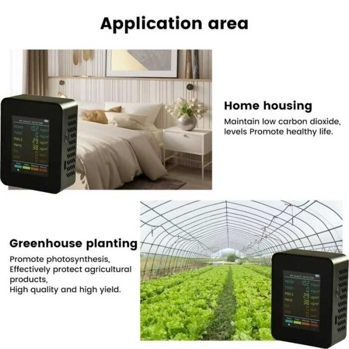 Jual Alat Deteksi Sensor Kualitas Udara Polusi Air Quality 6 In 1 1200 ...