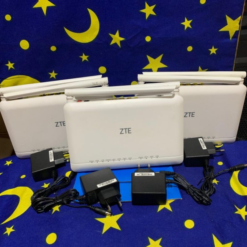 Jual ZTE ZXHN F670L V9 V3 V2 V1 F609 GPON ONT Wifi Router & Adaptor (Port Biru) | Shopee Indonesia