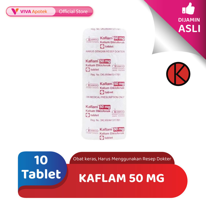 Jual Kaflam 50 mg / Kalium Diklofenak / Nyeri / Osteoarthritis (10 ...