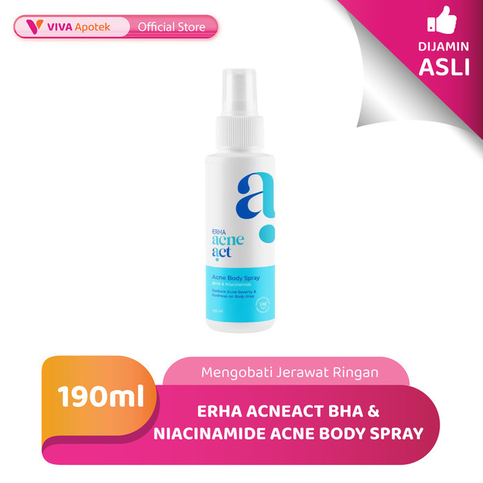 Jual ERHA AcneAct BHA & Niacinamide Acne Body Spray (100 ml) | Shopee ...