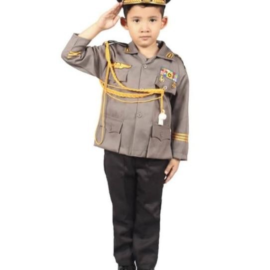 Jual Baju Polisi Jendral Cilik Seragam Polisi Anak Kostum Profesi Anak ...