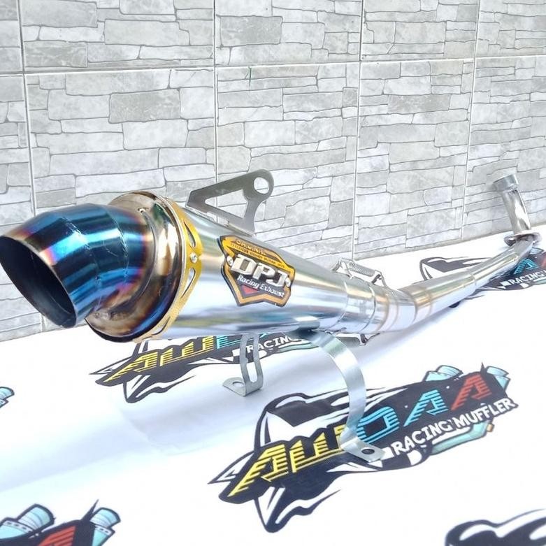 Jual ht-12 Knalpot racing DPJ blue Jupiter supra revo absolut vega ...