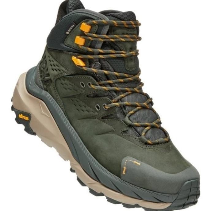 Jual SEPATU HOKA Kaha 2 GTX Hiking Shoes Men duffel bag radiant yelloww ...