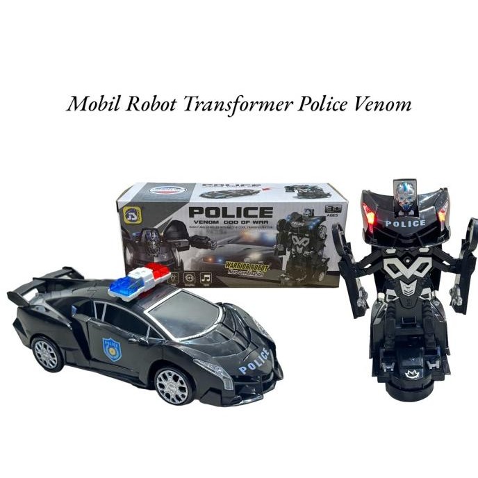 Jual M218 MAINAN ANAK MOBIL TRANSFORMER ROBOT POLICE VENOM GOD OF WAR ...