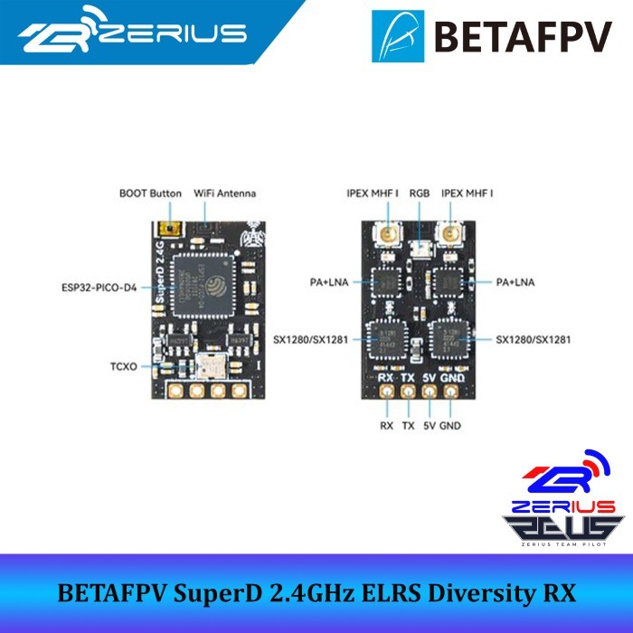 Jual Betafpv Superd Elrs 2.4Ghz, 915Mhz / 868Mhz True Diversity ...