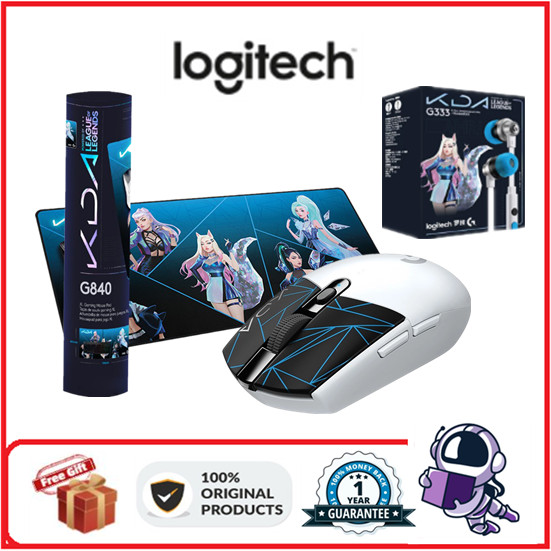 Jual 100% Potret keluarga Logitech KDA asli Set headset mouse gaming ...