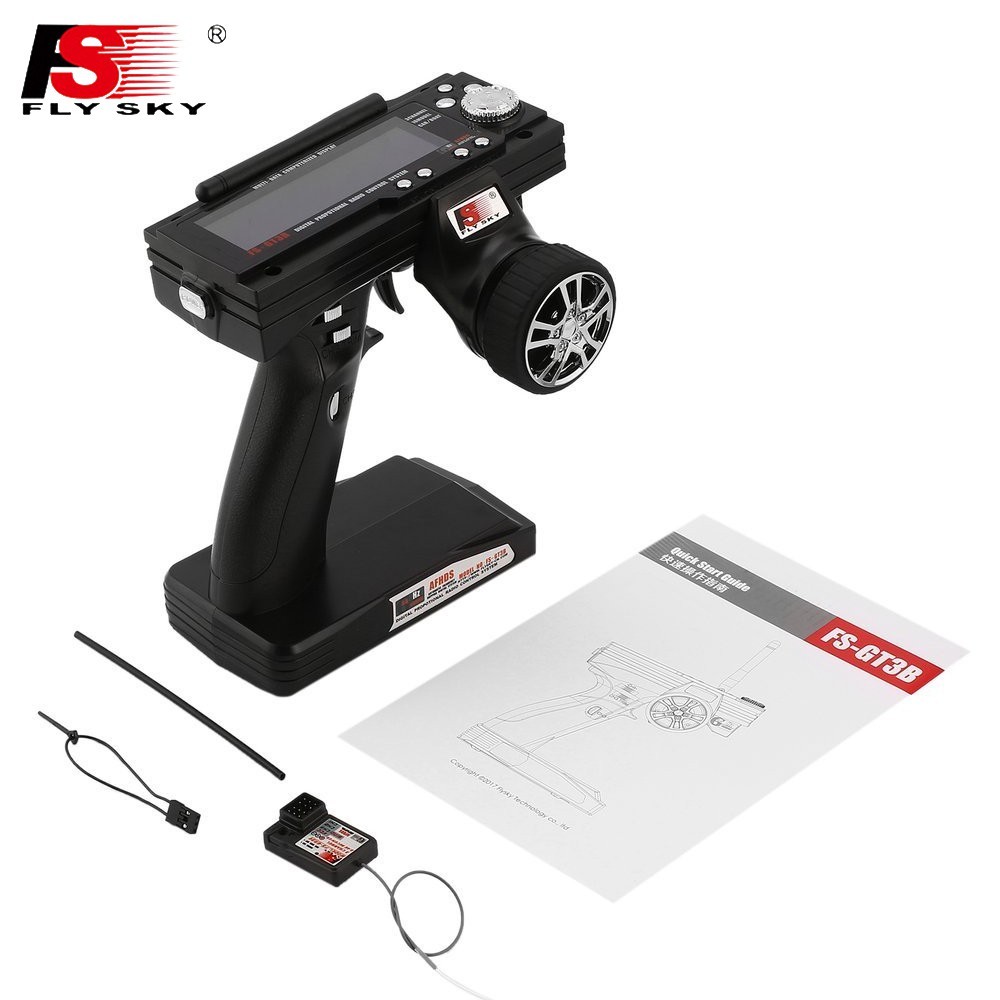 Jual Flysky FS-GT3B GT2B Layar LCD 2.4G 3CH Model Radio Pemancar Remote Control dengan Penerima ...