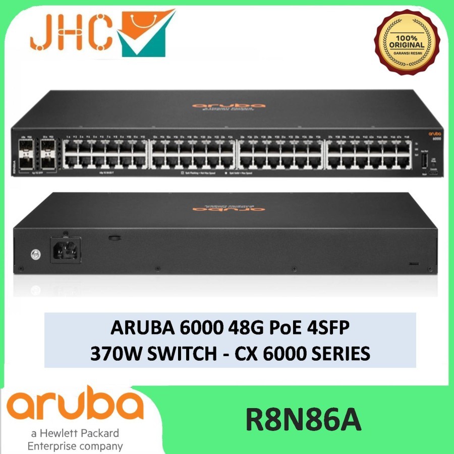 Jual R8N86A / HPE Aruba 6000 48G 4SFP Switch | Shopee Indonesia