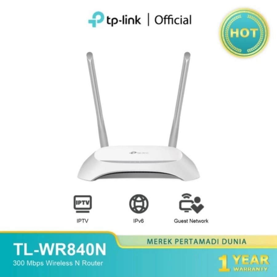 Jual TP-LINK TL-WR840N 300MBps Wireless N Router Wifi WR 840N | Shopee Indonesia