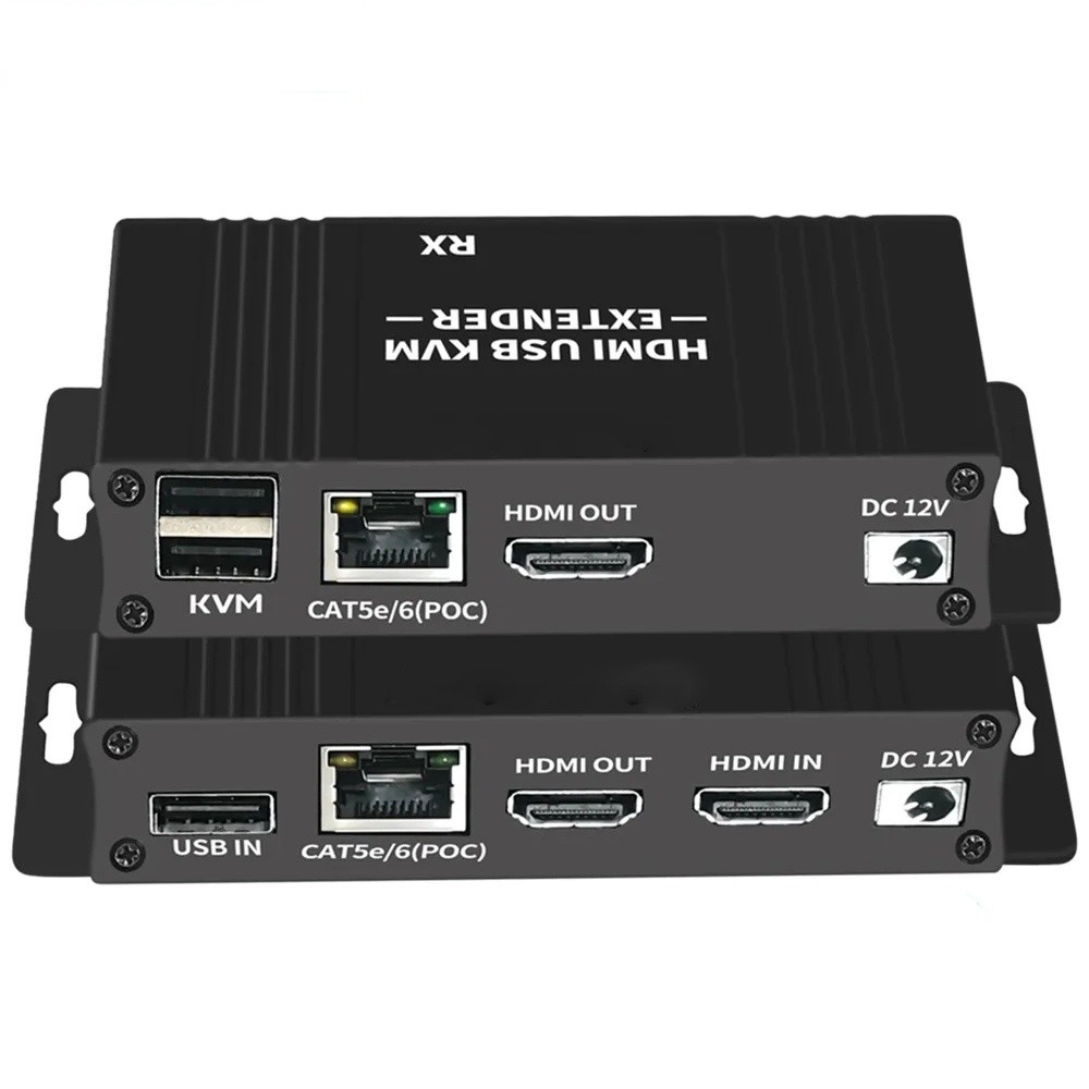 Jual 60M HDMI KVM Extender HDMI Extender dengan USB KVM Kontrol RJ45 ...