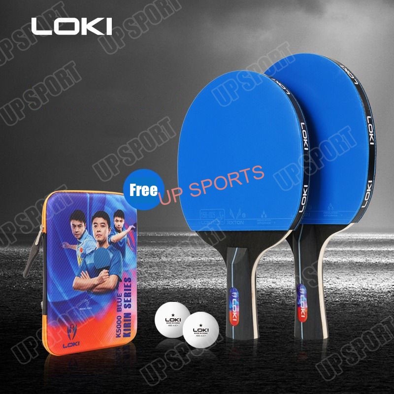 Jual Raket Tenis Meja Loki Raket Ganda Latihan Kompetisi Profesional FL ...