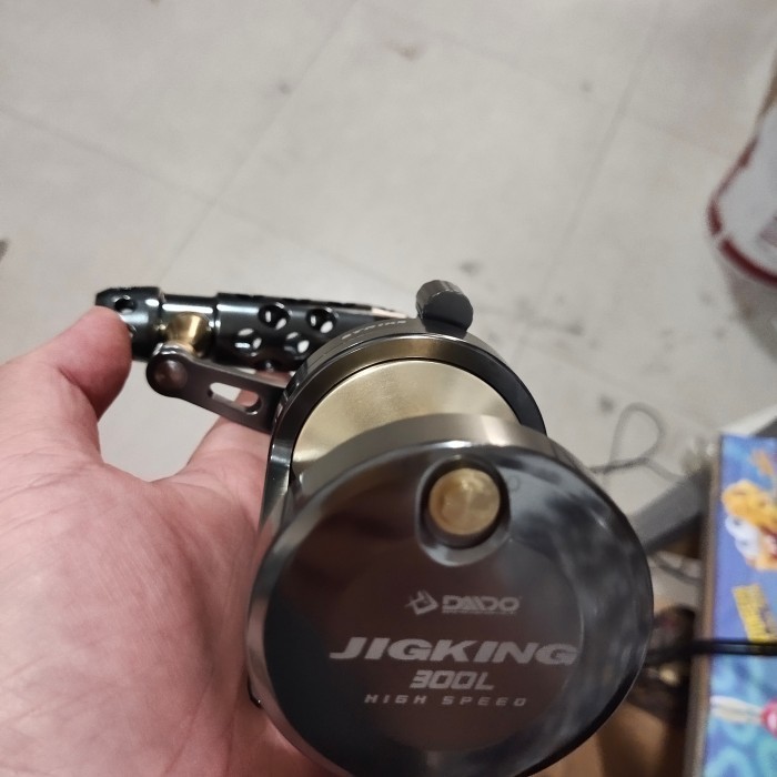 Jual Mantab Reel Oh Daido Jigking Hs 300L Left Handle Reel Overhead ...