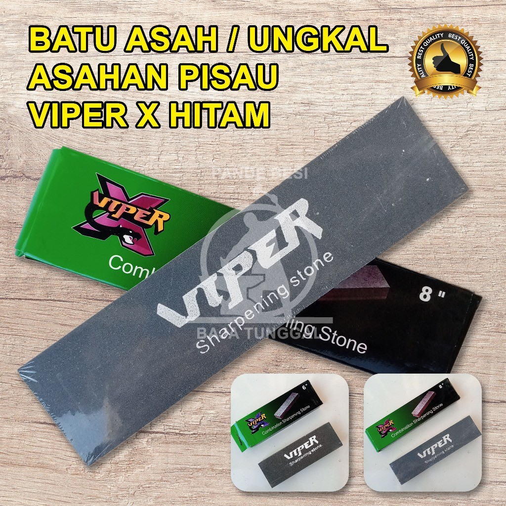 Jual Batu Asah / Ungkal / Asahan Pisau dan Arit Merk VIPER X Hitam 6" 8 ...