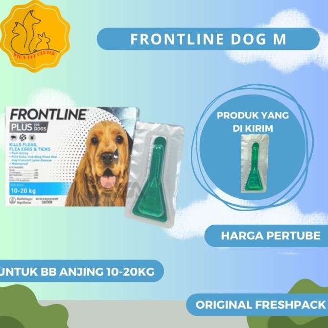 Jual Frontline Plus Dog M Obat Tetes Kutu Anjing 10 - 20 Kg Flea N Tick ...