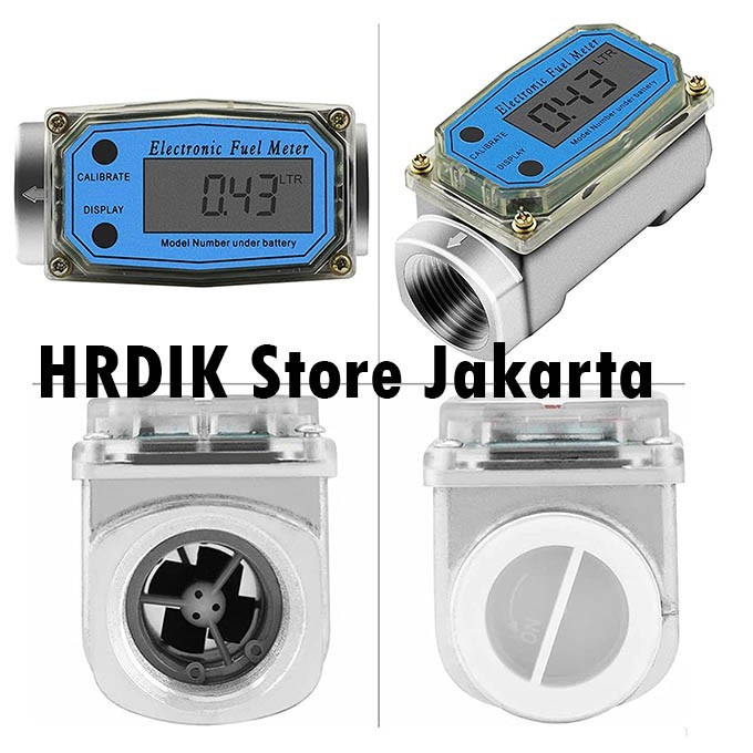Jual Water Flow Meter 2 Inch Turbine Digital 2" Inci Solar Npt Fuel ...