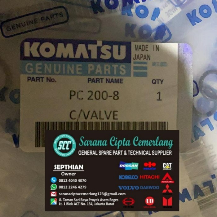 Jual Menarik Seal Kit Control Valve Pc 200 -7 / - 8 Komatsu | Shopee ...