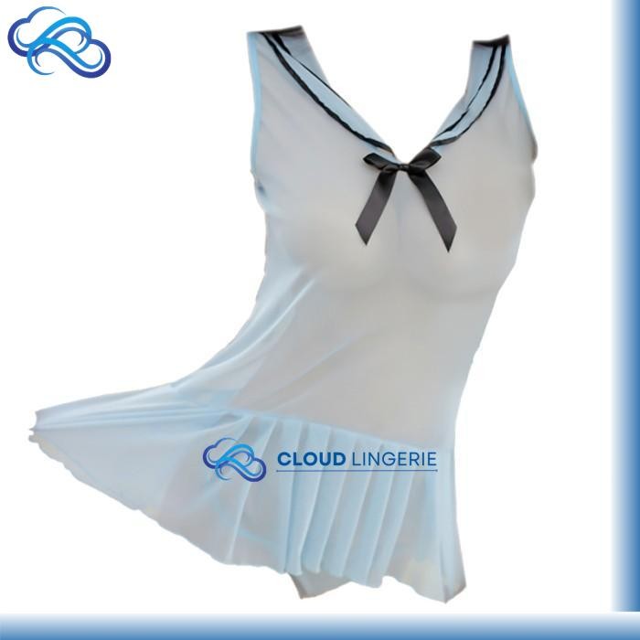 Jual KOSTUM WANITA COSPLAY BAJAK LAUT SERAGAM PELAUT SAILOR BIRU BAHAN ...