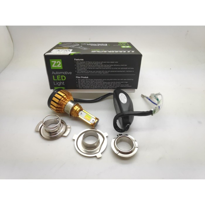 Jual Lampu Depan Led 2 Warna Semua Motor H4 Bebek Matik Luminos Led Z2 ...