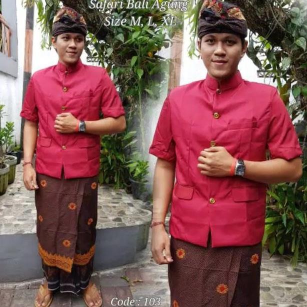 Jual SALE Baju safari bali / Baju adat bali pria / Baju khas bali iT-93 ...