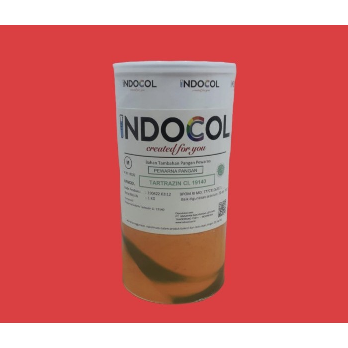 Jual Pewarna Makanan INDOCOL TARTRAZINE CI.19140 | Shopee Indonesia