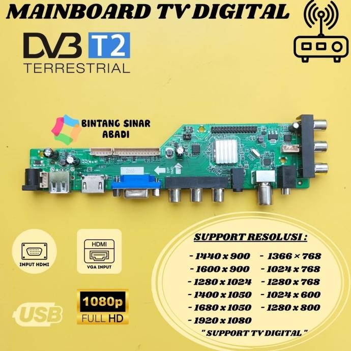 Jual Mainboard Tv Digital Universal Av2 Hemat | Shopee Indonesia