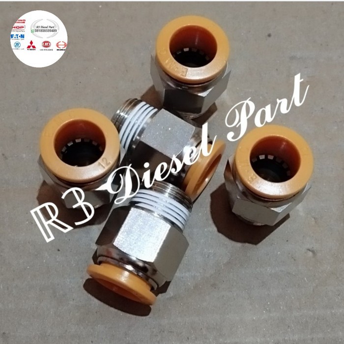 Jual NEPEL CHAMBER HINO LOHAN 500/NEPPEL CHAMBER/SELANG 12MM DRAT 17MM ...