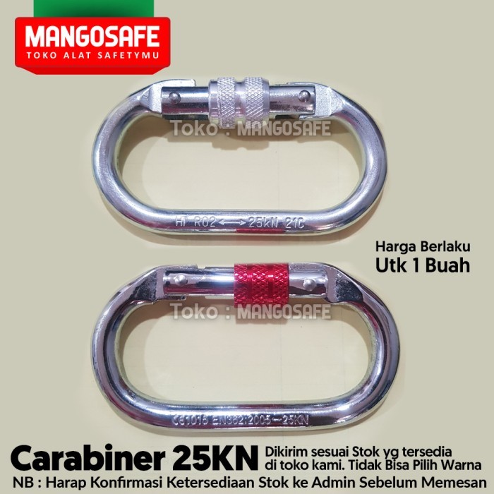 Jual Plan Carabiner Safety Hook 25Kn Standar En 362 / Karabiner Panjat ...