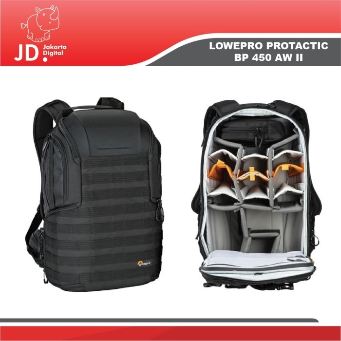 Jual Lowepro Protactic Bp 450 Aw Ii Camera And Laptop Backpack Black ...