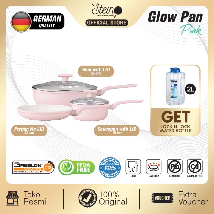Jual Stein Glowpan Panci Set - (Panci Marble Set 6 Lapisan) | Shopee ...