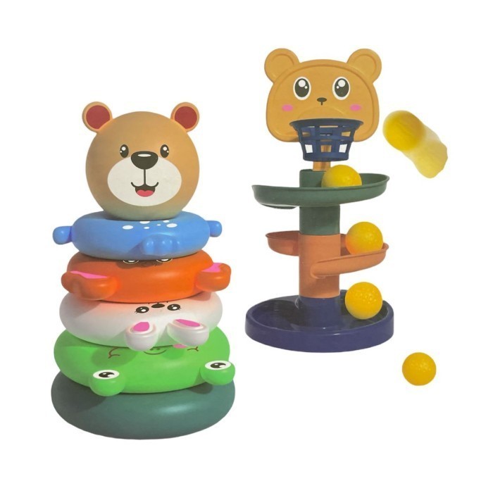 Jual Jona Mainan Anak Rotating Orbit Stack Height 2 In 1 Seluncuran ...