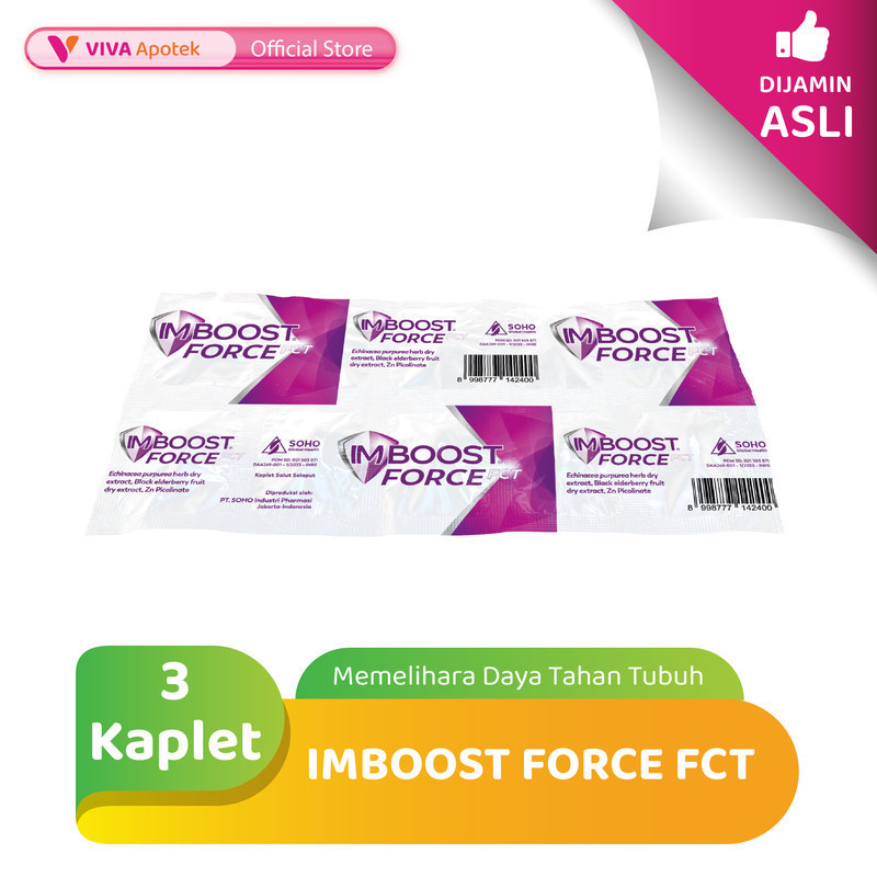 Jual Imboost Force FCT untuk Memelihara Daya Tahan Tubuh (3 Kaplet ...