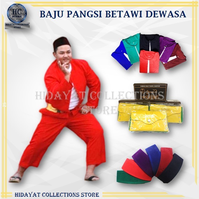 Jual Baju Pangsi Betawi Dewasa Setelan Pangsi Dewasa Baju Pangsi Hitam ...