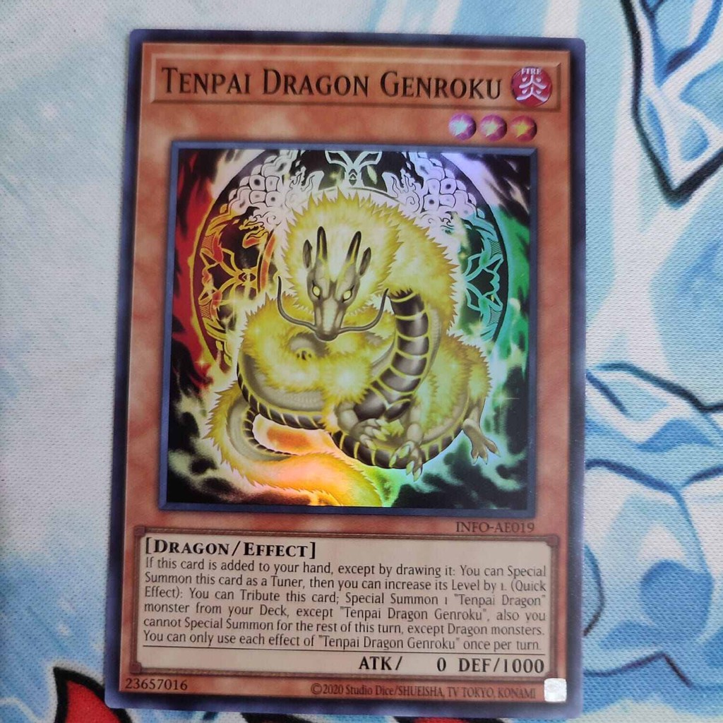Jual yugioh AE tenpai dragon genroku INFO-AE019 SR original | Shopee ...
