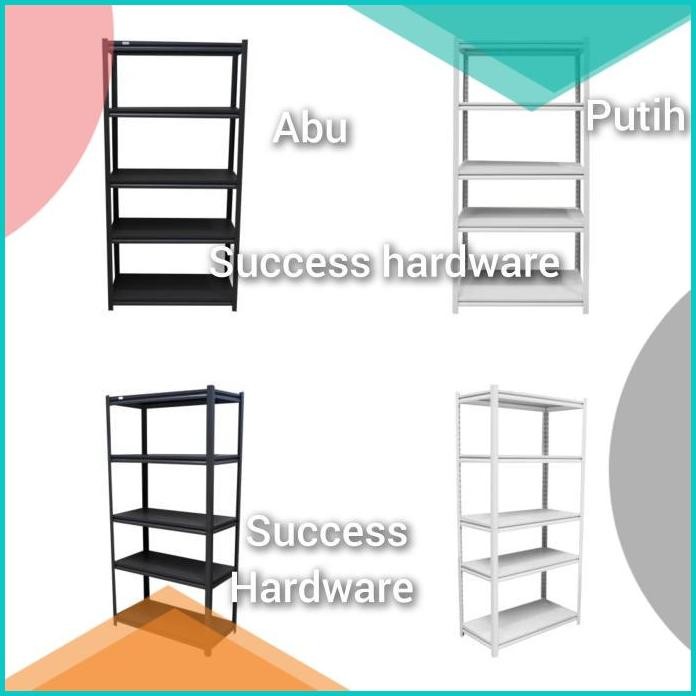 Jual KRISBOW RAK BESI 5 TINGKAT 90X45X183 CM SHELVING STEEL 5 TIER ...